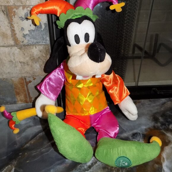 Disney | Toys | Disney Store Its Goofy The Jester Plush Stuffed Animal ...